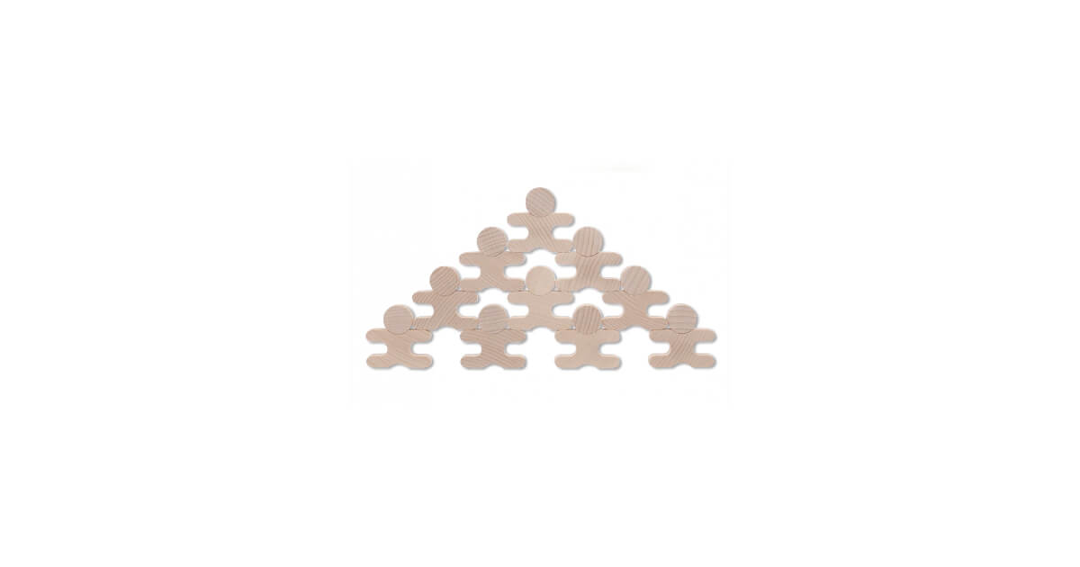 Wooden building blocks Ninja 12 pieces | Wooden goods and gifts ...
