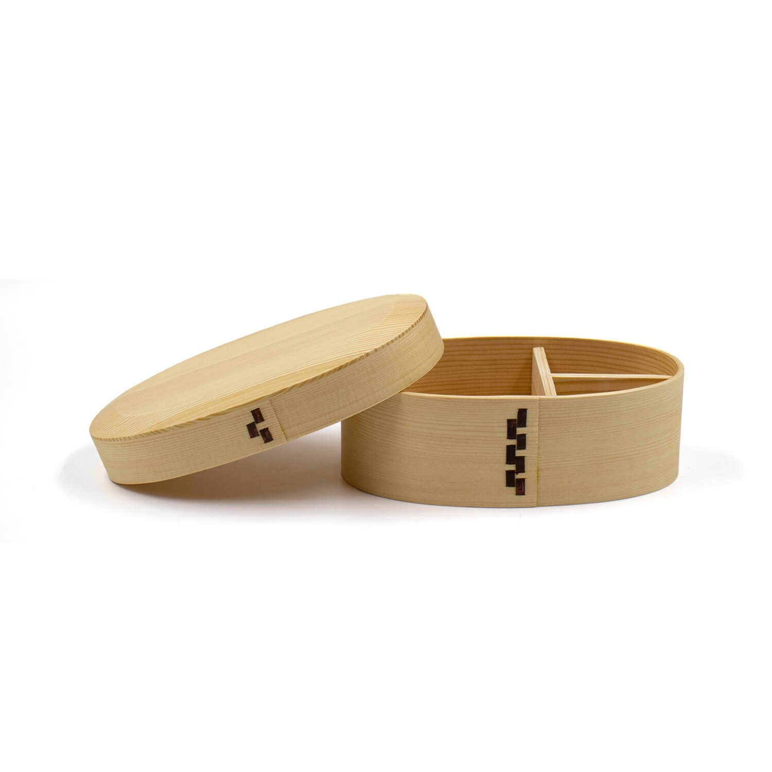 Cover-type oval one-tier small 500ml magewappa bento box natural cedar ...